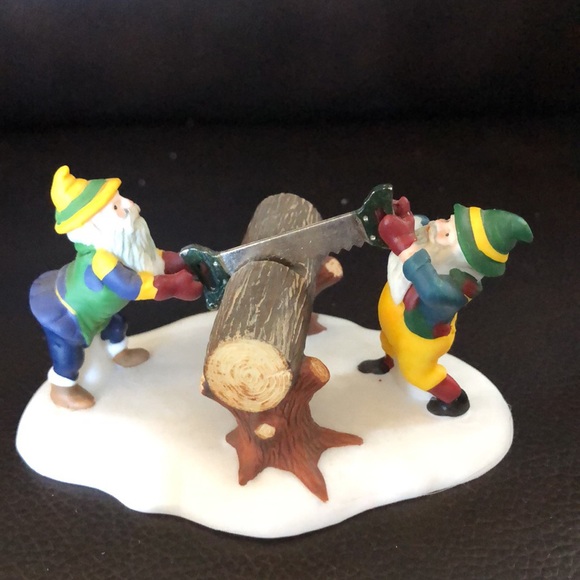 Department 56 | Holiday | Nib Dept 56woodsmen Elves 3 Figurines | Poshmark